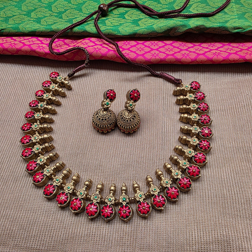Red Diva Antique Terracotta Jewellery – Diva Creations Terracotta Jewellery